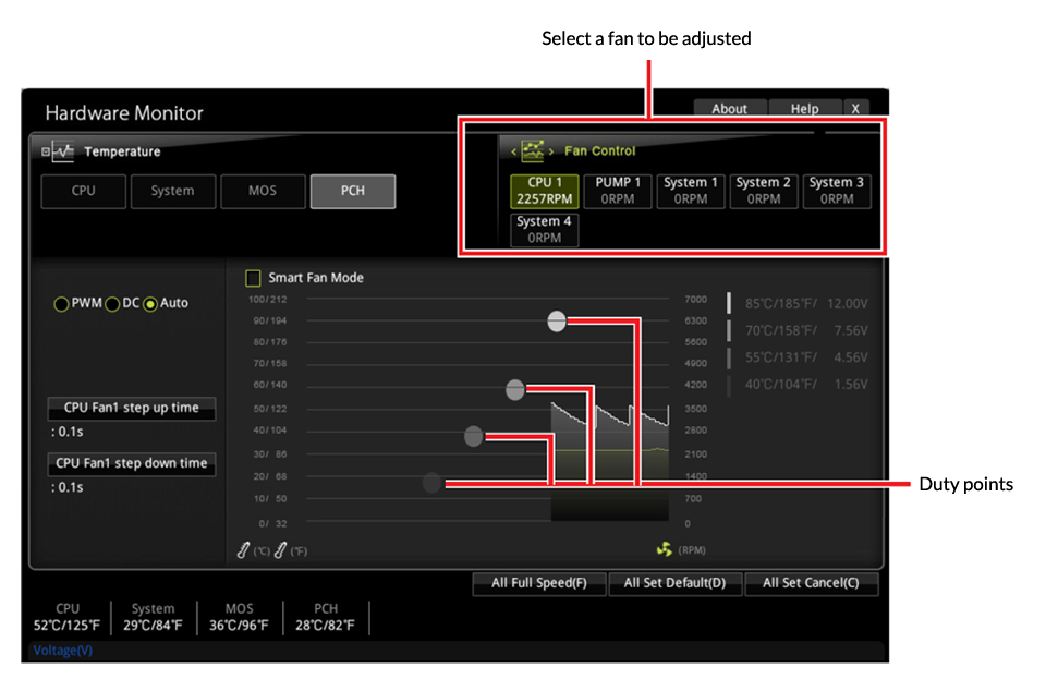 ARCTIC Fan Settings in UEFI - User Manual